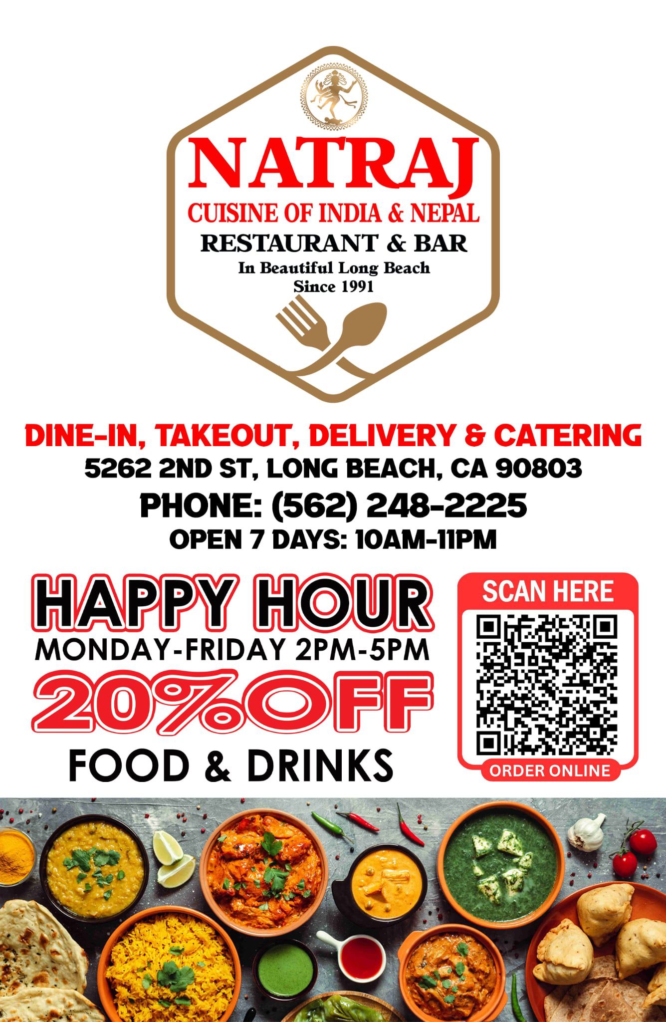 Natraj Cuisine of India – Long Beach Restaurants – Very nice Indian ...